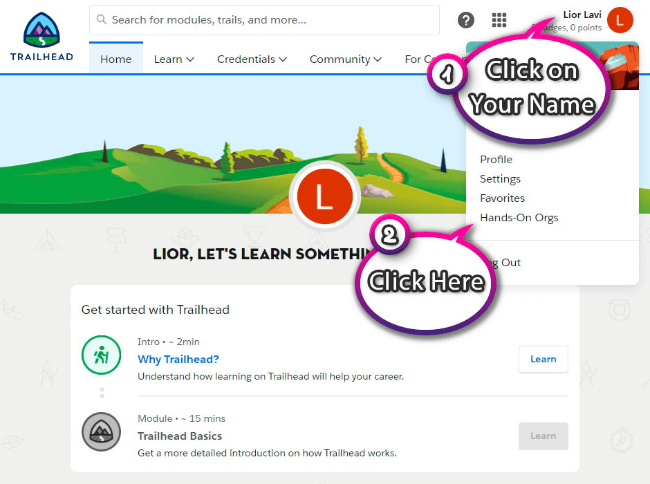 How to Open a New Trial Environment in Trailhead